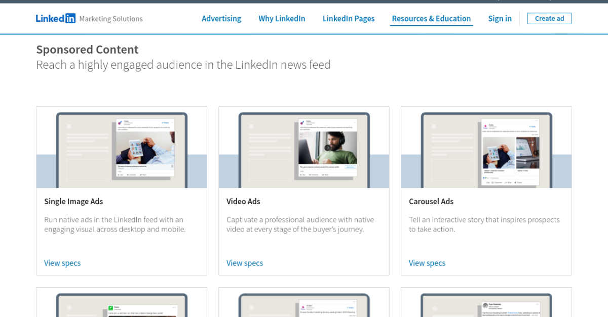 LinkedIn Ad Types For B2B SaaS Campaigns | Powered by Search