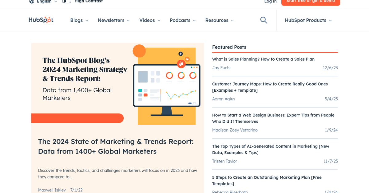 18 Examples of The Best SaaS Blog Index Pages | Powered by Search