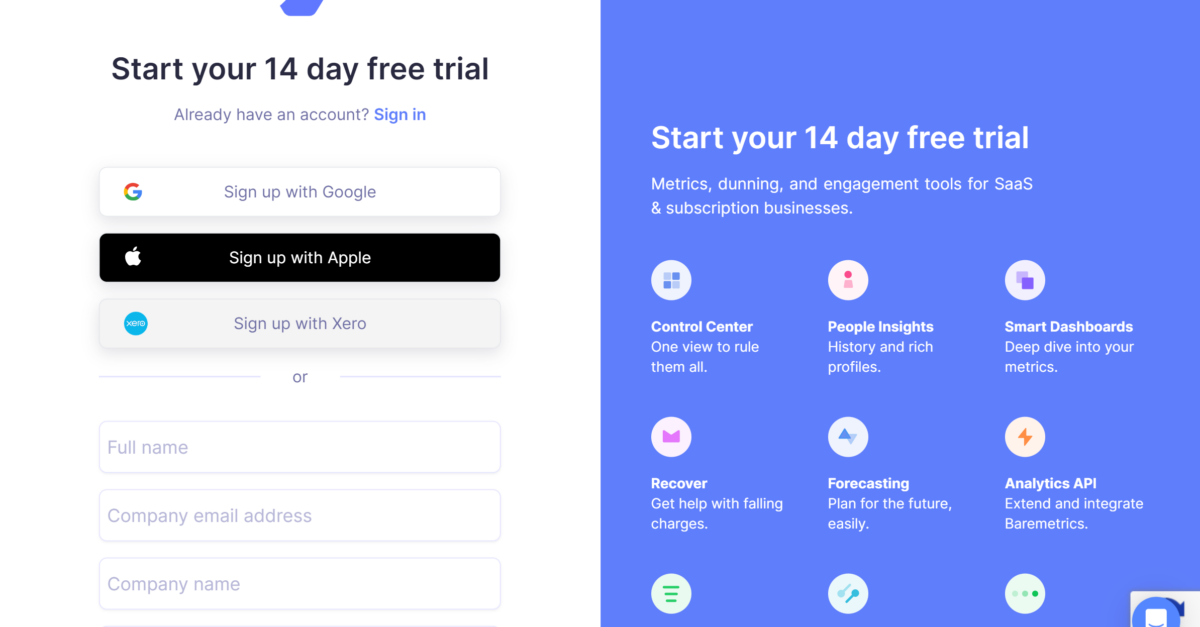 9 Examples of The Best SaaS Trial Sign-Up Pages | Powered by Search