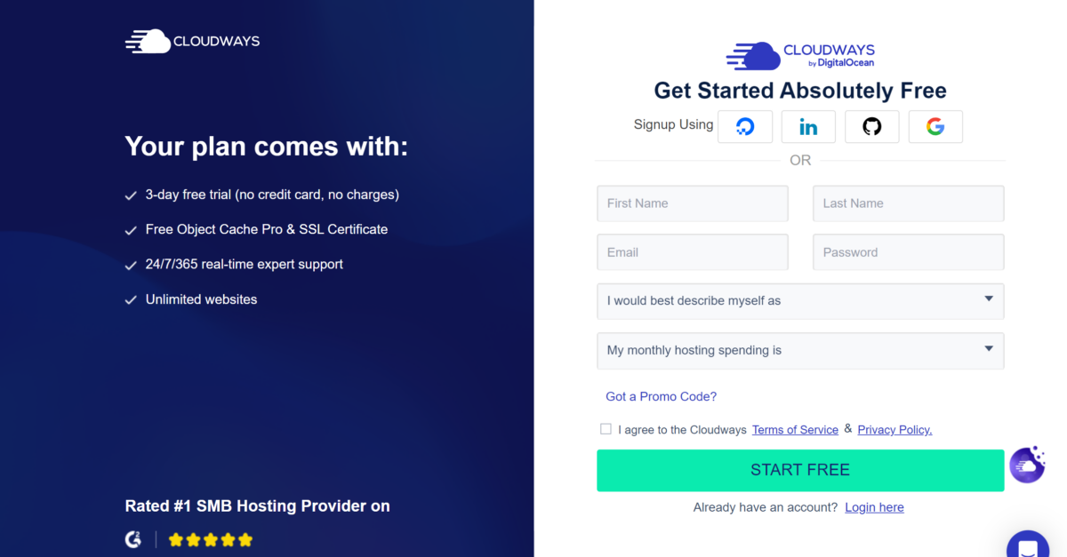 9 Examples Of The Best Saas Trial Sign Up Pages Powered By Search